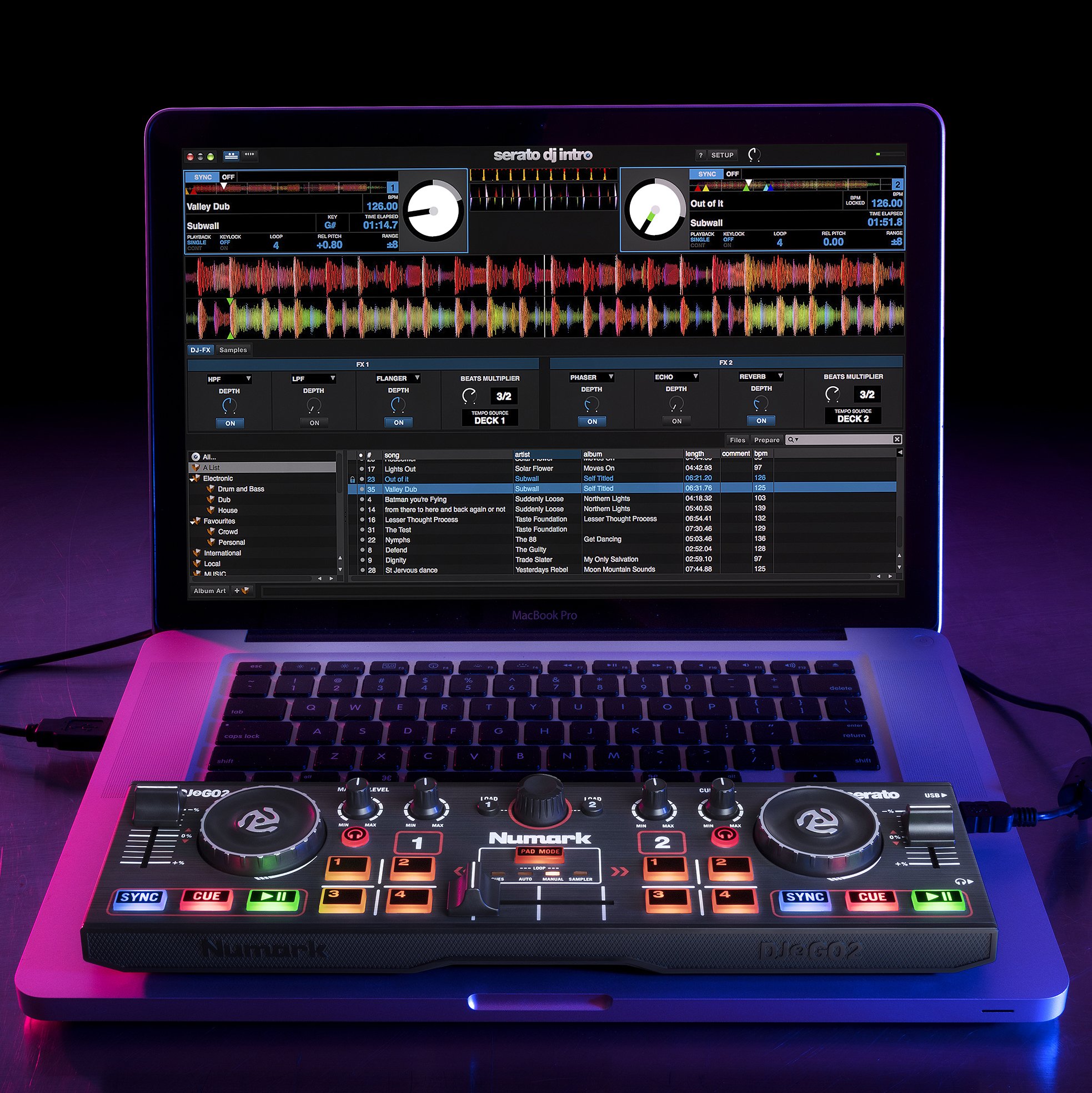 Numark DJ2GO2 | Pocket DJ Controller with Audio Interface and Serato DJ ...