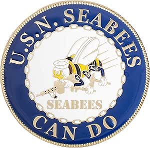Amazon.com: United States Navy USN Seabees Can Do Challenge Coin ...