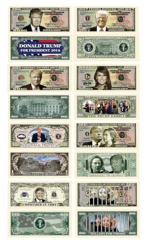 American Art Classics Trump Presidential Collectors 8 Bill Set ...
