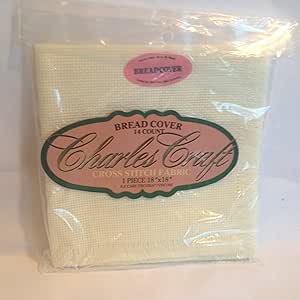 Amazon.com : Charles Craft Cross Stitch Fabric BREAD COVER - AIDA 14 ...