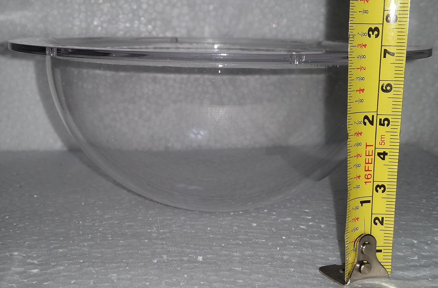 Supreme Tech Acrylic Dome/Plastic Hemisphere – Clear – 5″ Diameter, 1/2 ...