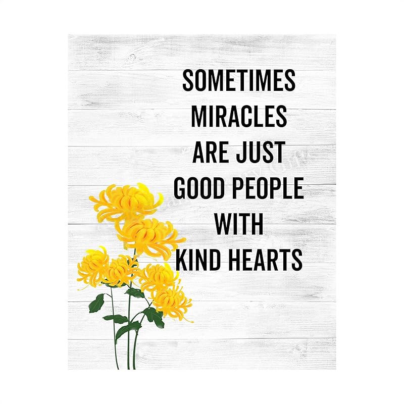 Amazon.com: "Miracles-Good People With Kind Hearts" Inspirational ...