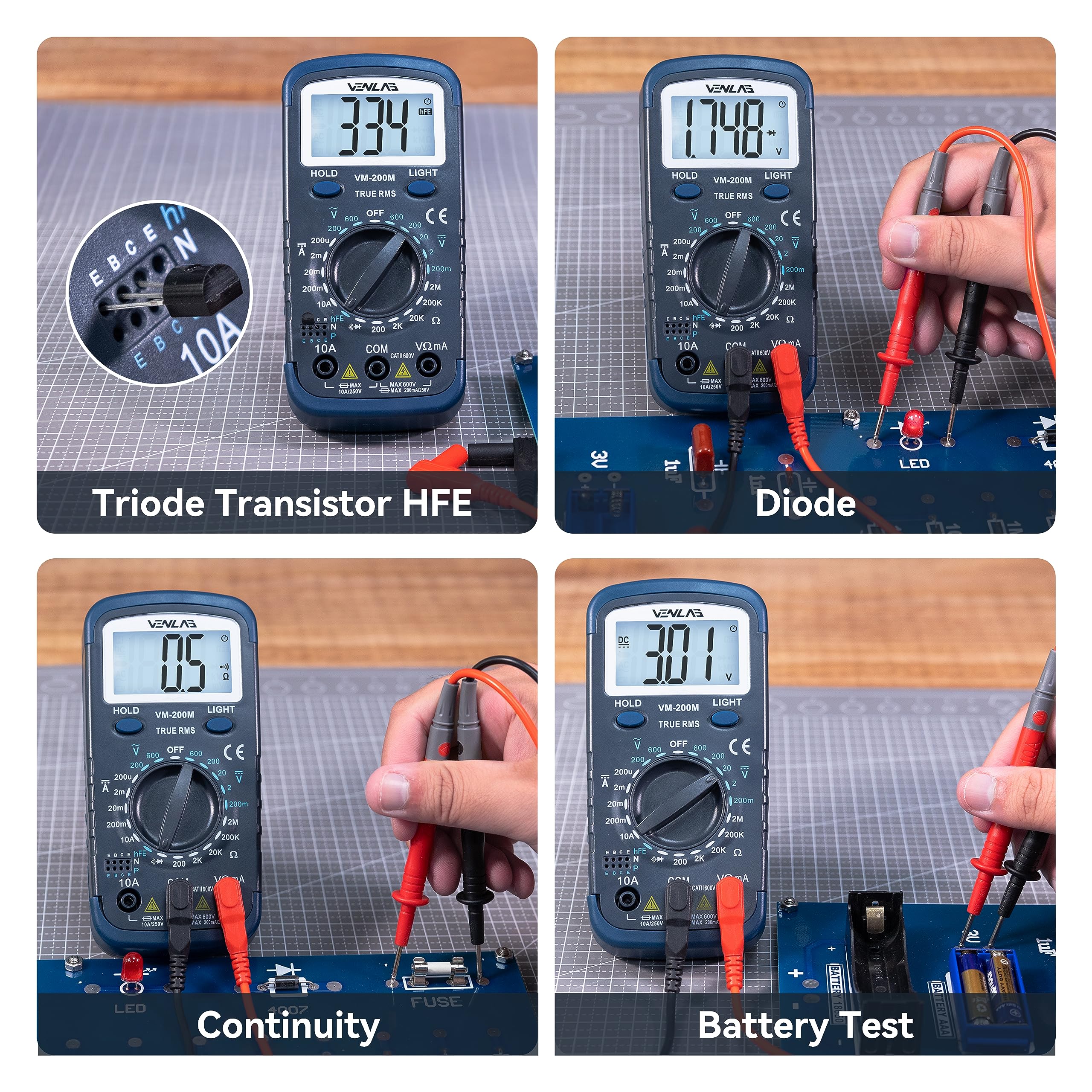 Mua Digital Multimeter DC AC Voltmeter, Ohm Meter, Fast Accurately ...