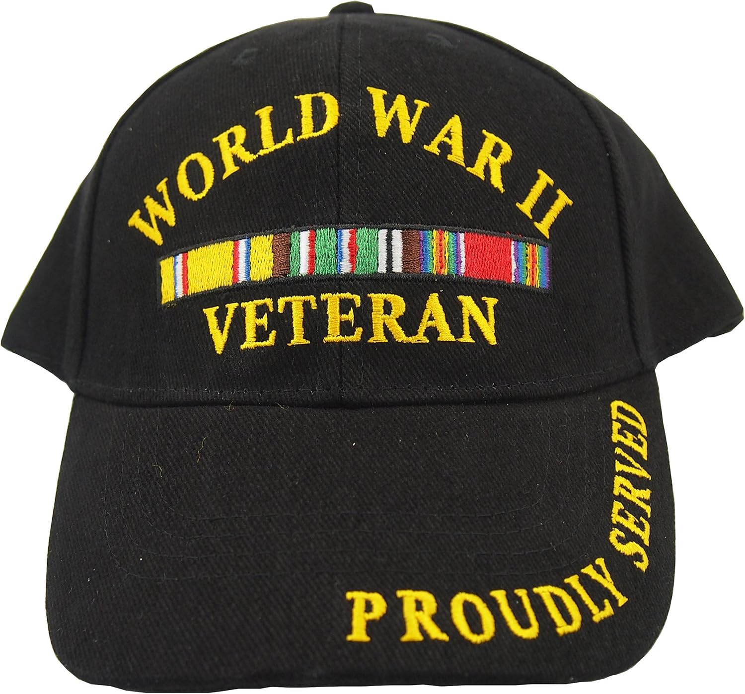Amazon.com: EagleEmblems Men's World War Ii Veteran Proudly Served Hat ...