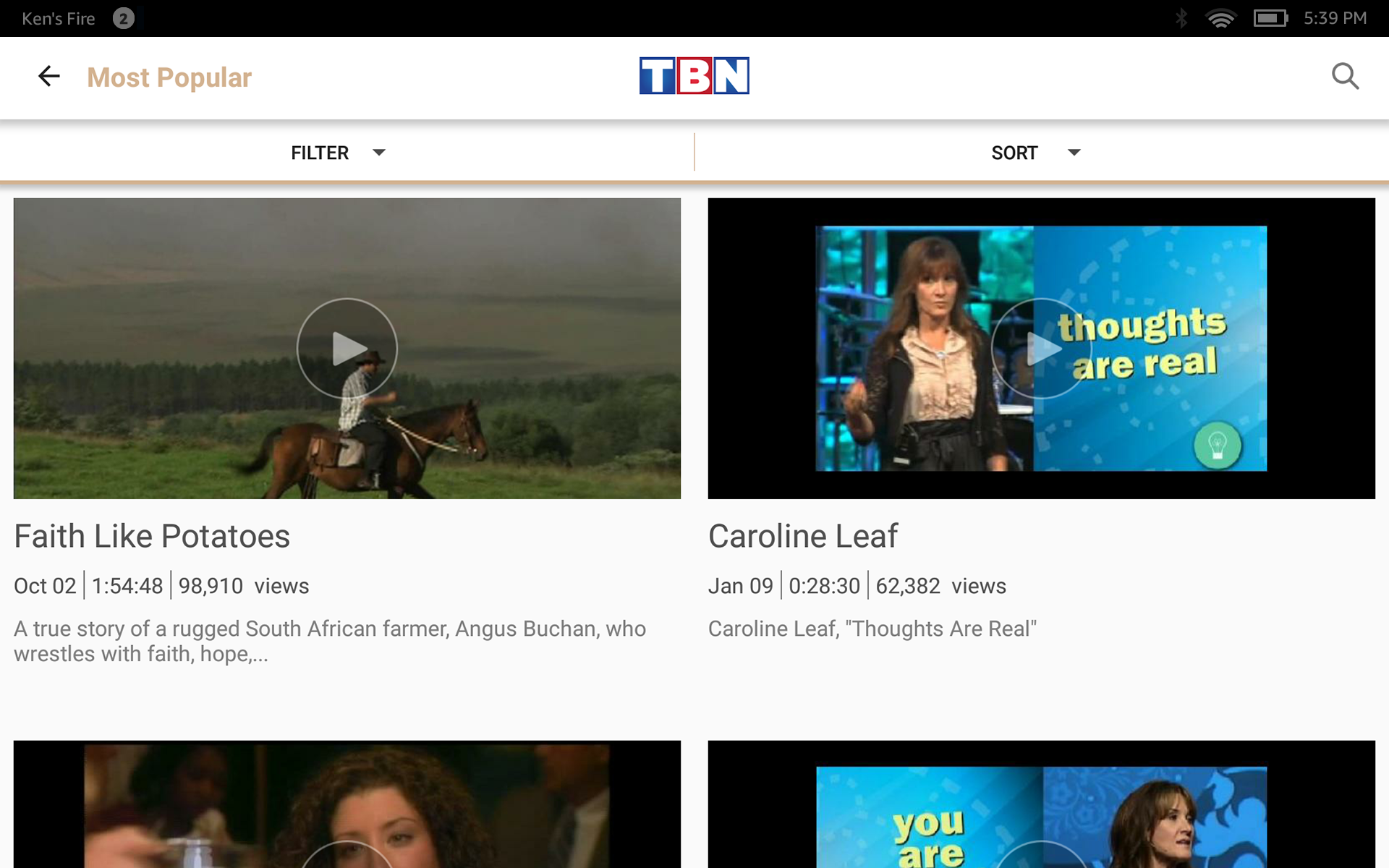 TBN: Watch TV Shows and Live TV for Free:Amazon.com:Appstore for Android