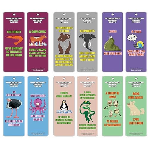 Creanoso Sea Creatures Learning Bookmarks (60-Pack) – Under The Sea Fun ...