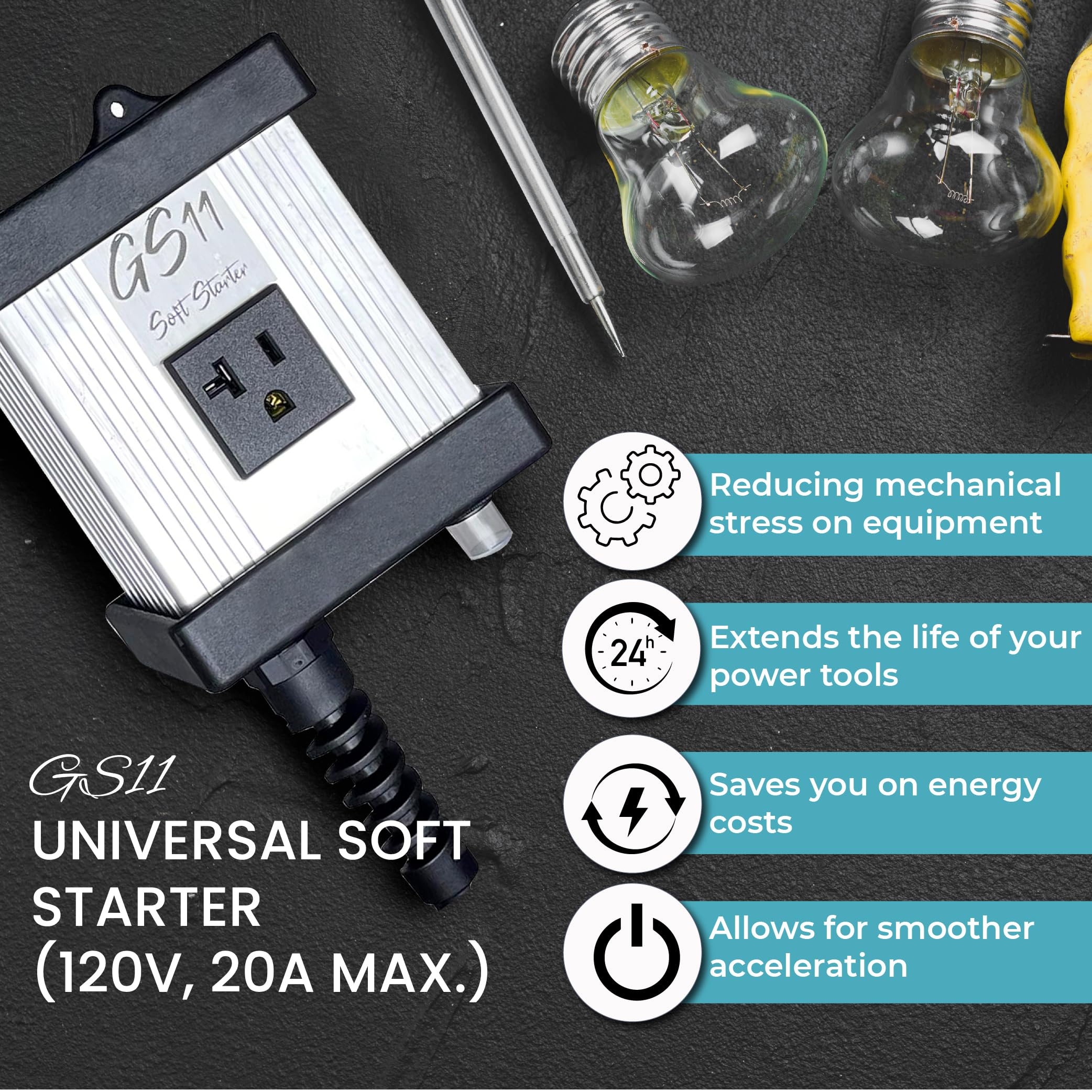 Torque Tamer GS11 Soft Starter Heavy Duty Universal For Off Grid Solar ...