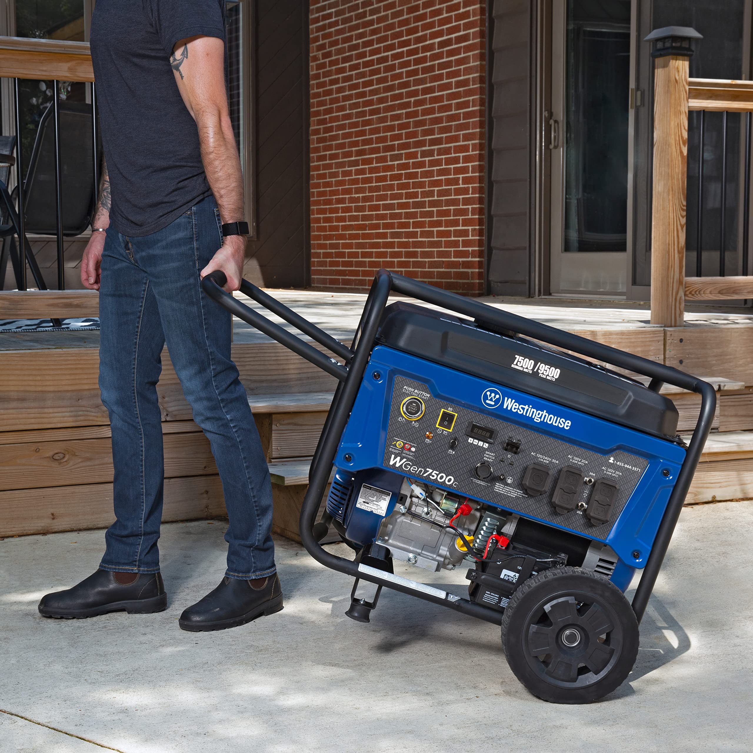 Mua Westinghouse 9500 Peak Watt Home Backup Portable Generator, Remote ...