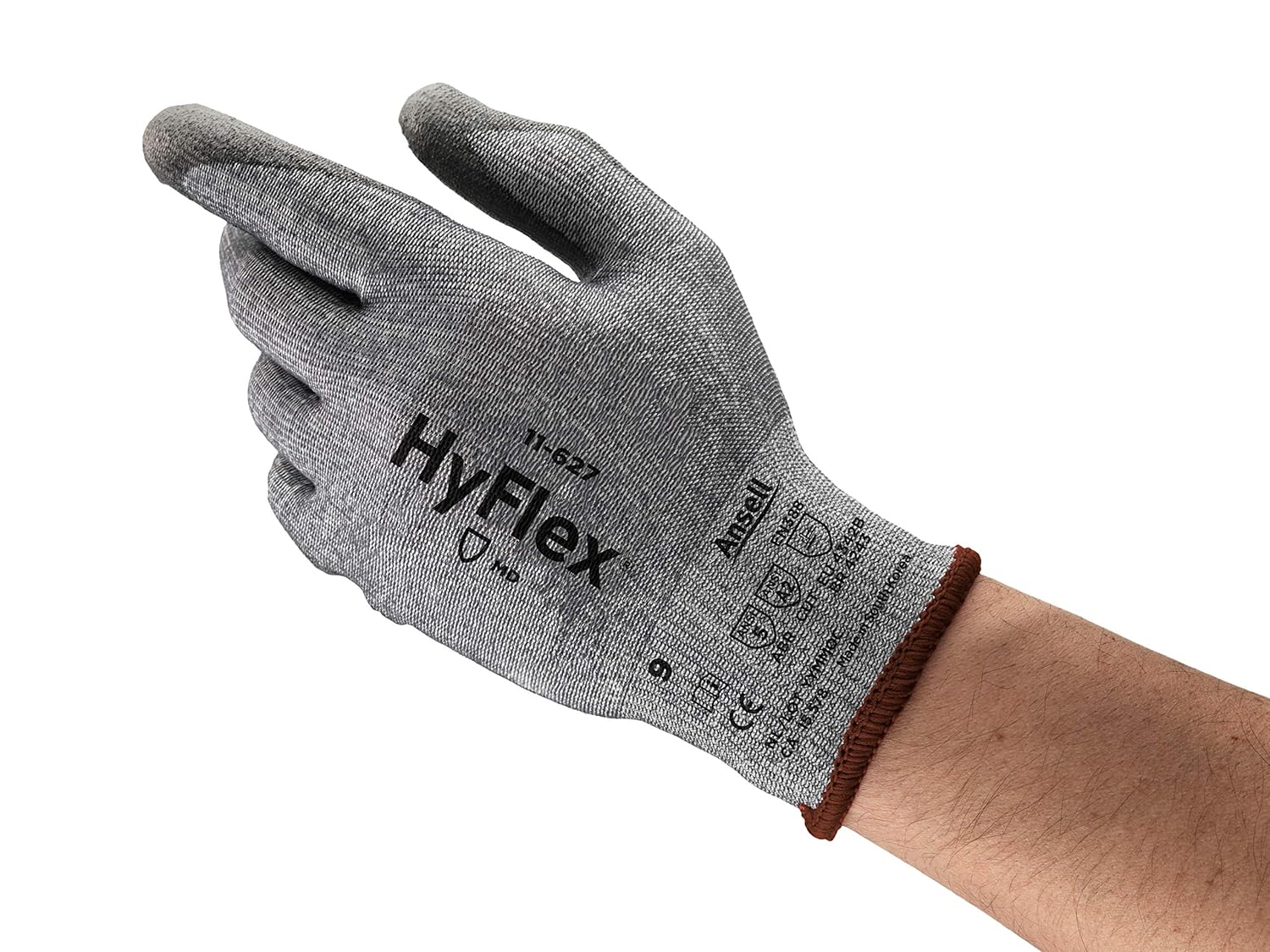 Ansell HyFlex 11-627 Cut protection gloves, mechanical protection, Grey ...