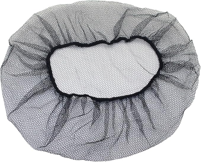 21" Disposable Regular Nylon Breathable Honeycomb Hair Nets, package of ...