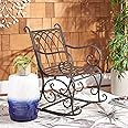 Amazon.com : SAFAVIEH Outdoor Collection Medrano Victorian Black Rust ...