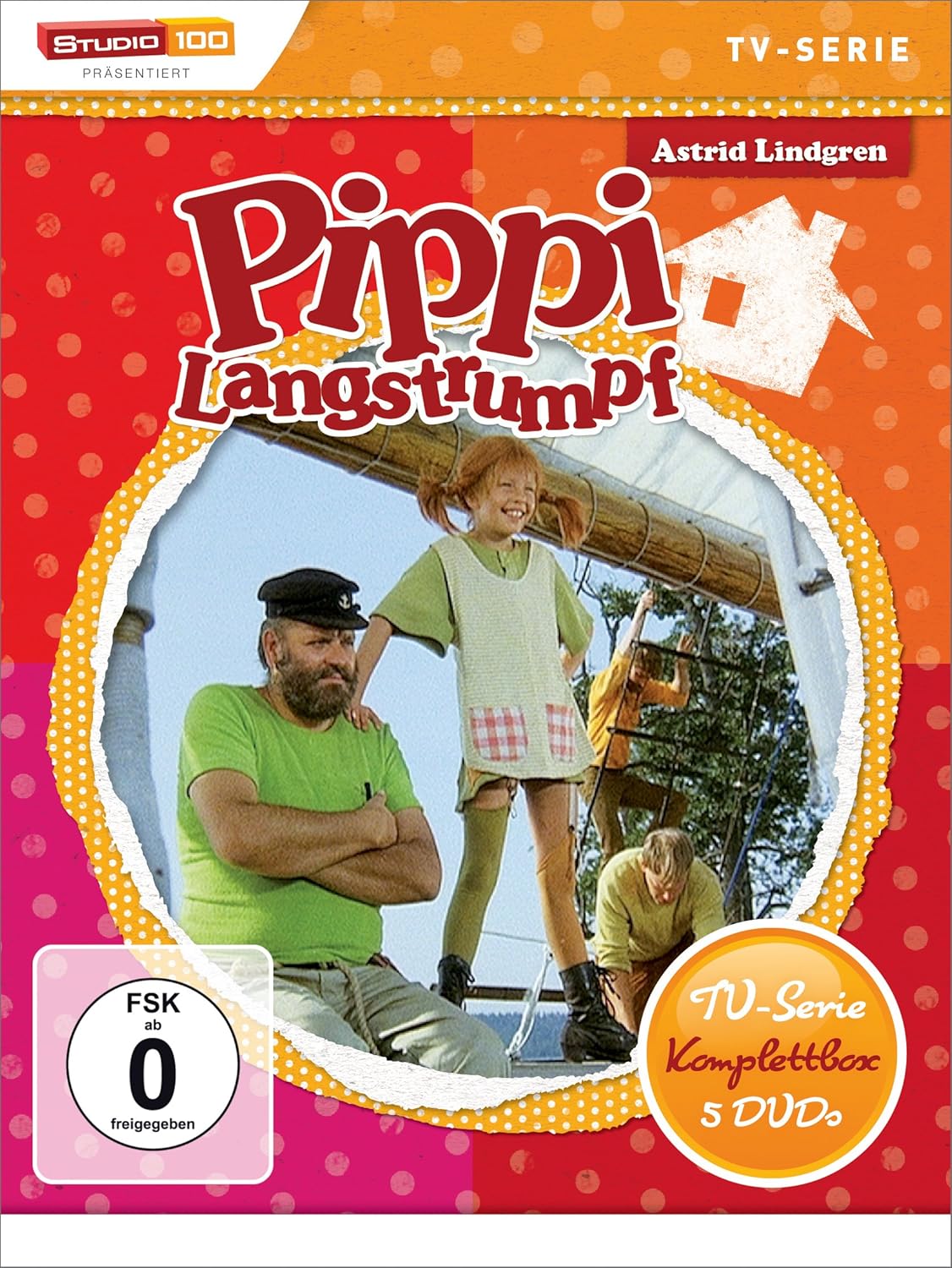 Astrid Lindgren: Pippi Langstrumpf - TV-Serie Komplettbox 5 DVDs ...