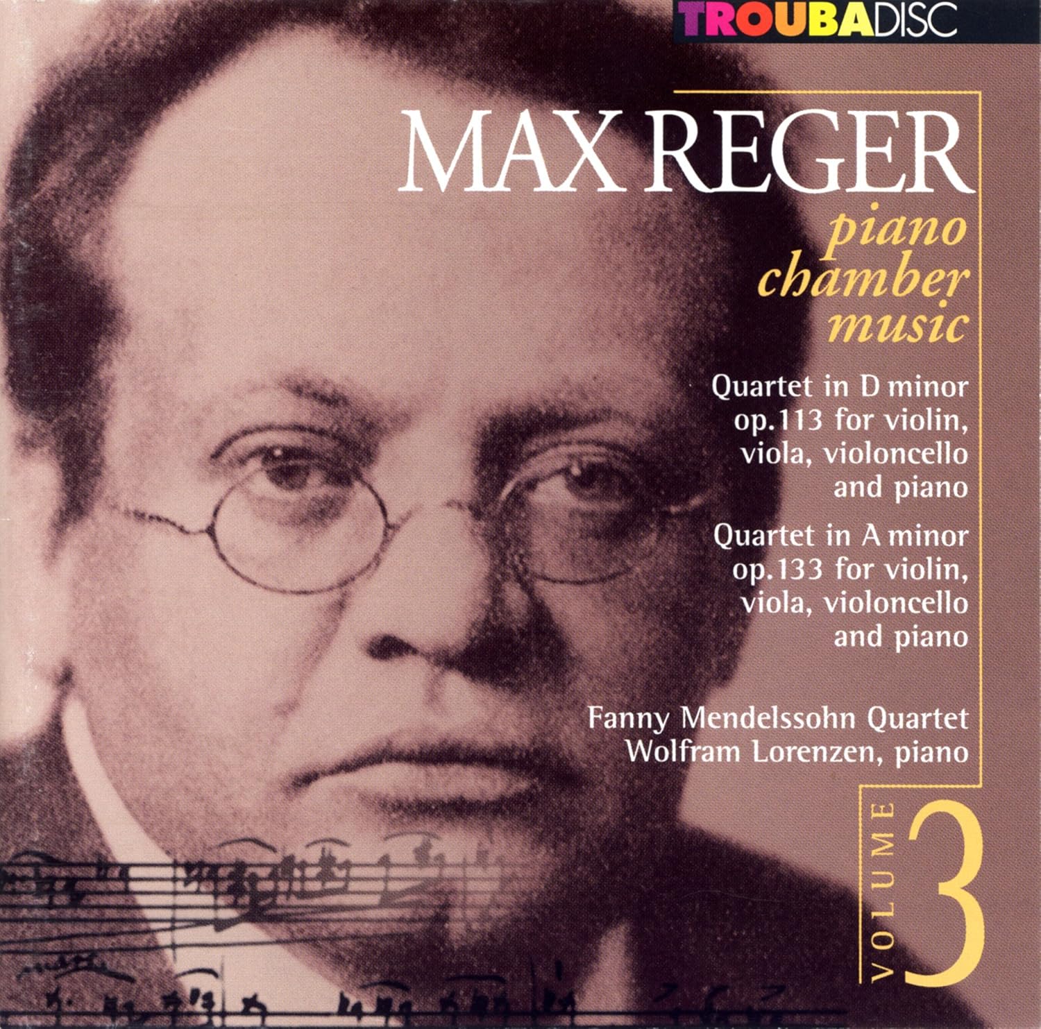 REGER,MAX - V3: Piano Chamber Music: Quartet Op.113; Quartet Op.133 ...