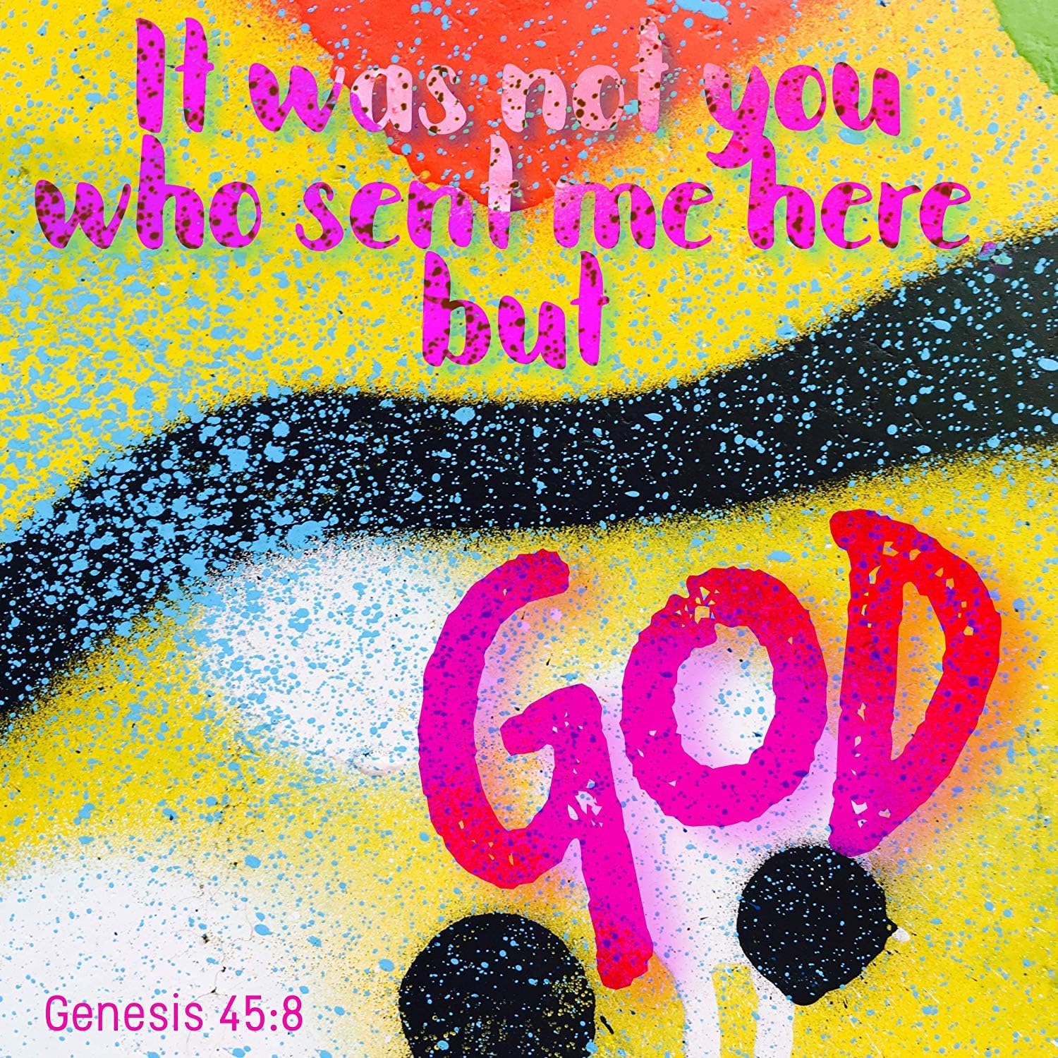 Bible Quotes Belfast PLAQUE 210 X 210 MM IT WAS NOT YOU WHO SENT ME ...