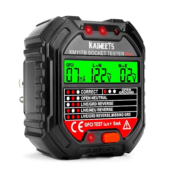GuatemalaDigital.com: KAIWEETS Outlet Tester Electrical GFCI Receptacle ...