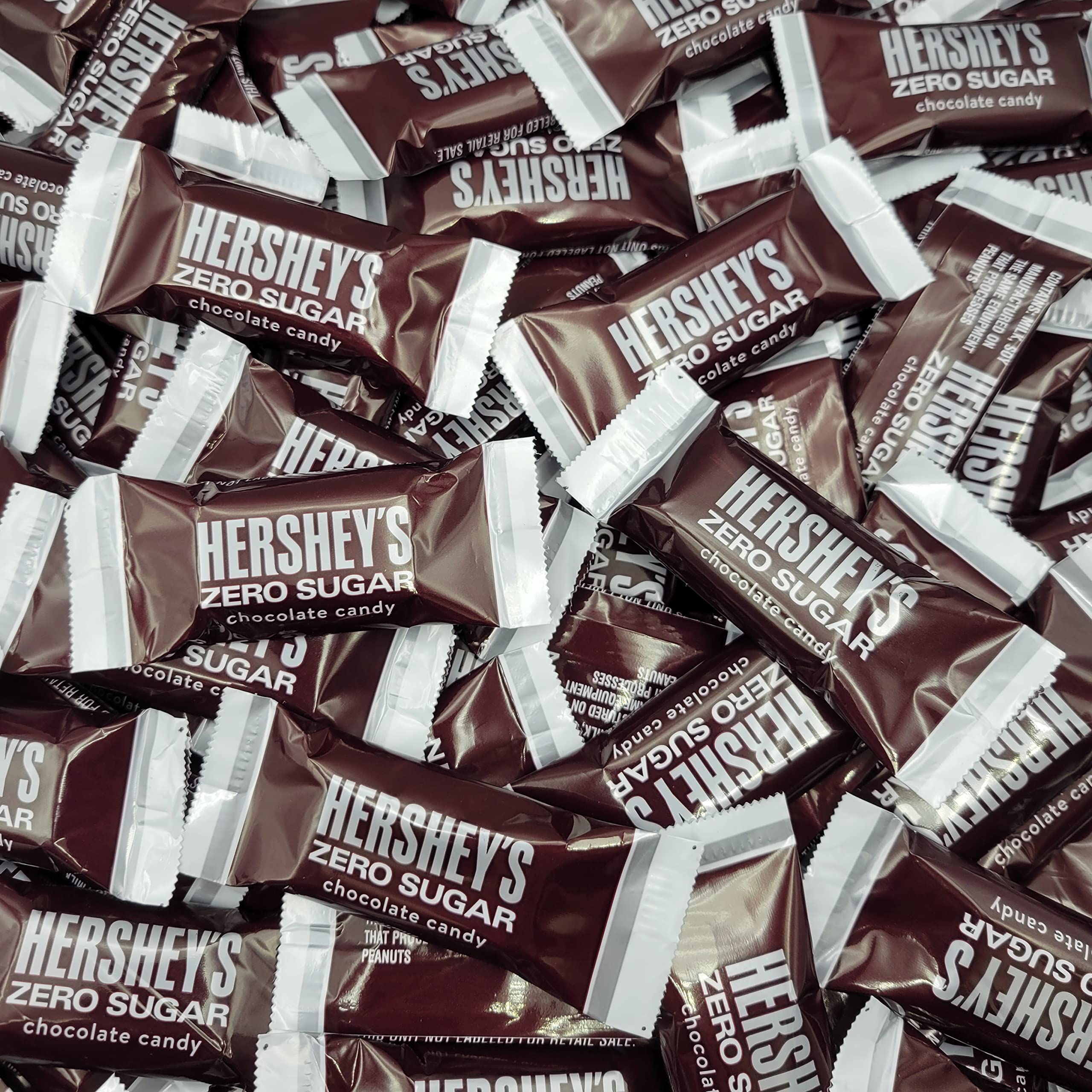 Hersheys Zero Sugar Chocolate Candy Miniature Bars –Sugar Free ...