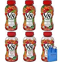 Amazon.com : V8 Vegetable Juice Original and V8 Spicy Hot Variety 6 ...