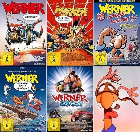Werner - Set aus 5 Filmen / Beinhart / Das muss kesseln!!! / Volles ...