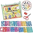 Amazon.com: Ultimate Stencil Set | Large 70 Piece Stencil Drawing Kit ...