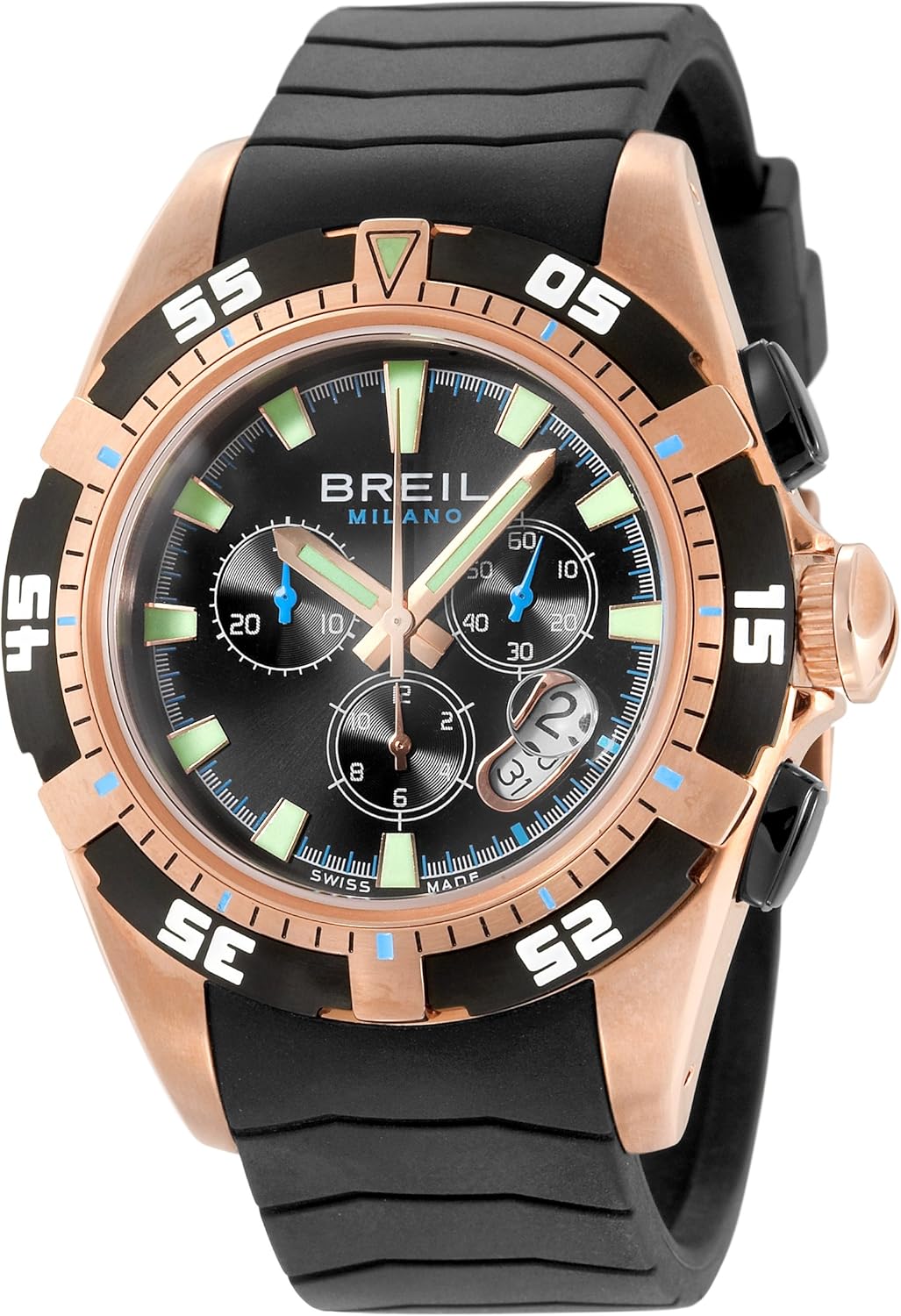 Breil Milano Bw0410 - Reloj de Caballero de Cuarzo, Correa de Goma ...