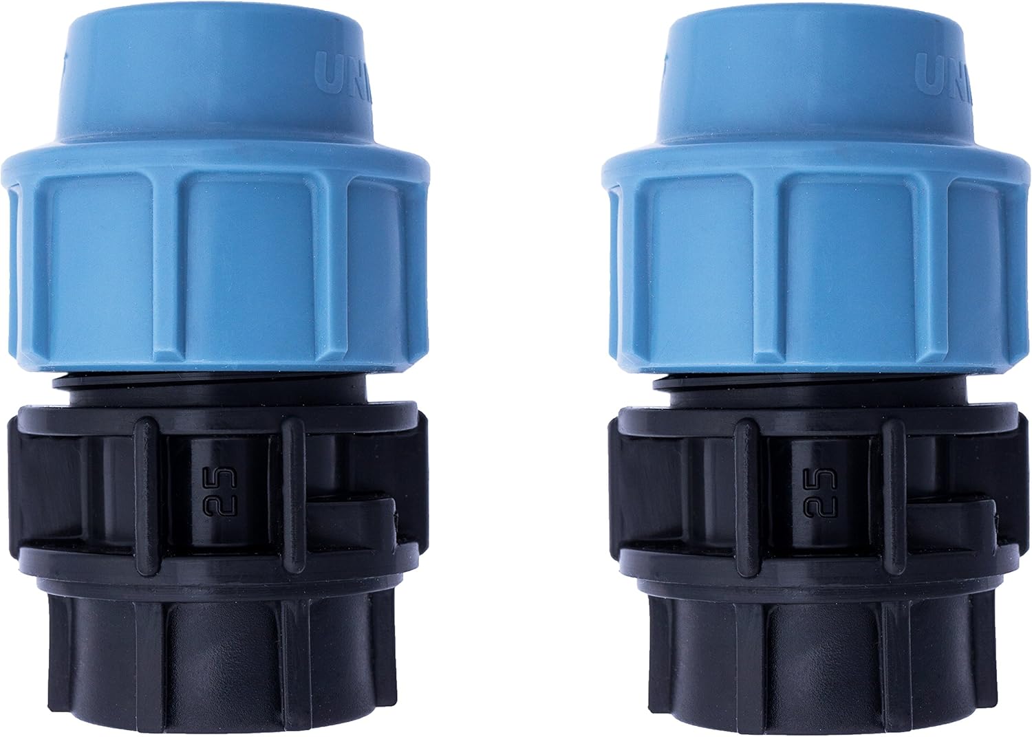 Pack of 2 MDPE PE Water Pipe Plastic Compression Reducer Fittings 3/4" x 25 mm: Amazon.co.uk ...