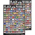 Amazon.com : Flags of the World Posters- Laminated 14x19.5” Educational ...