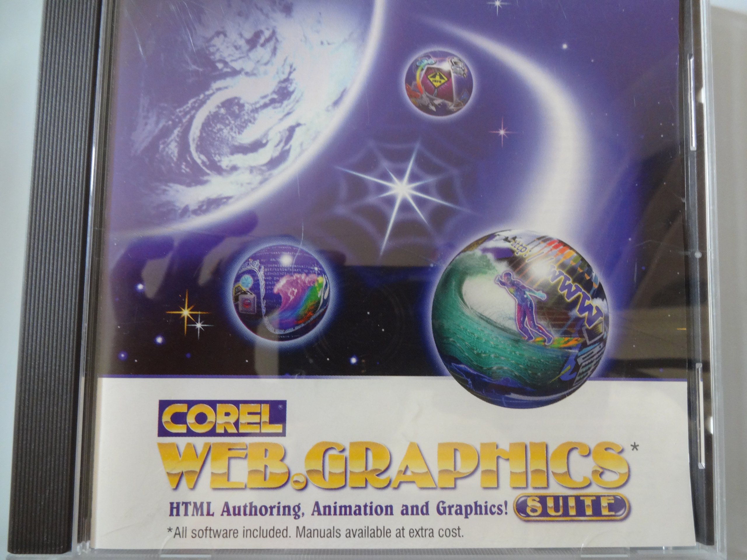 Corel WEB.GRAPHICS SUITE (HTML,ANIMATION,GRAPHICS) In Jewel CASE on ...