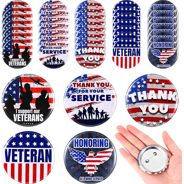 Veterans Day Magnets And Pins