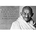 Amazon.com: Mahatma Gandhi Motivational Poster Quote Inspirational ...