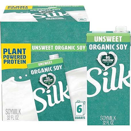 Mua Silk Shelf-Stable Organic Soy Milk, Unsweetened, Dairy-Free, Vegan ...