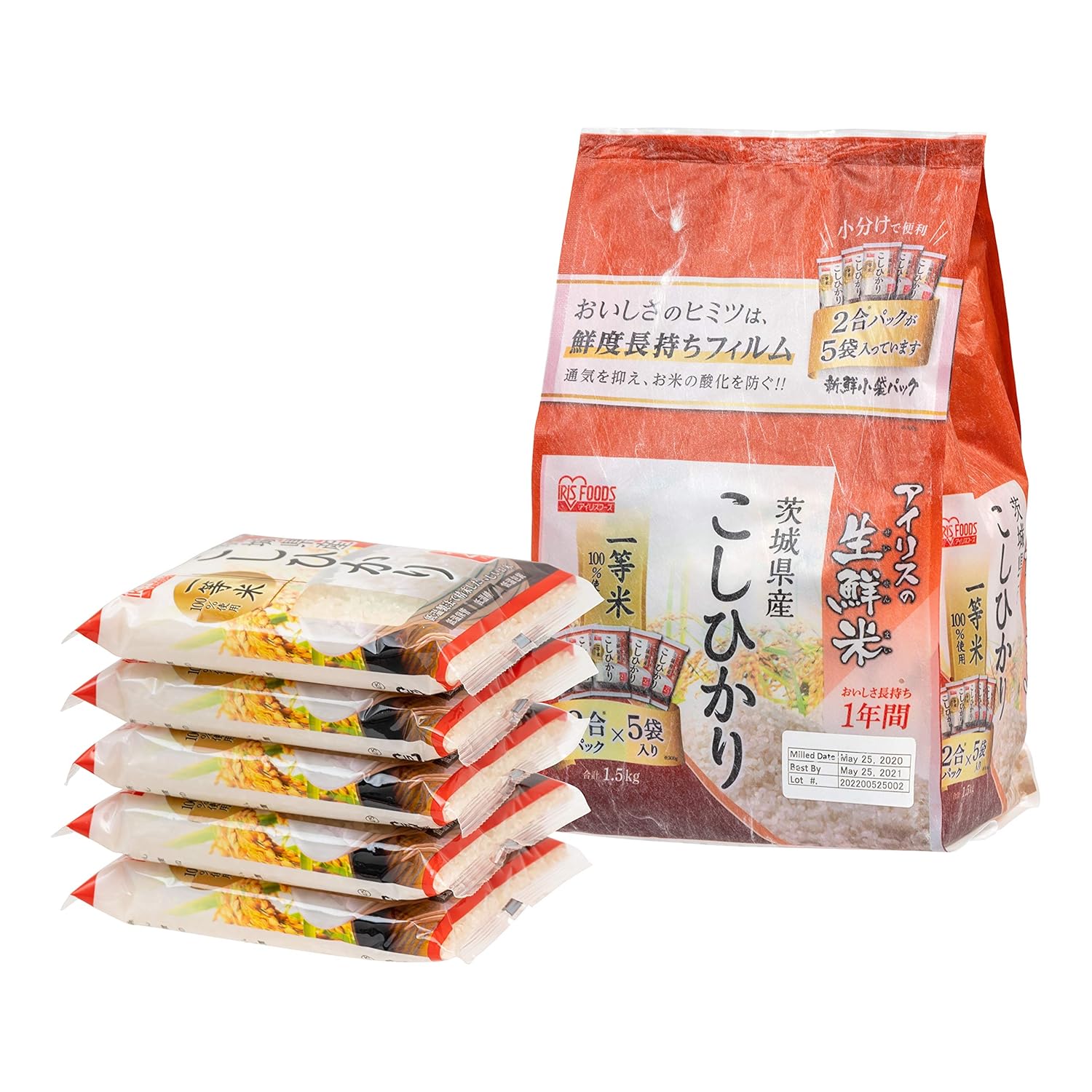 Amazon.com : IRIS OHYAMA Koshihikari from Ibaraki, Japanese Premium ...