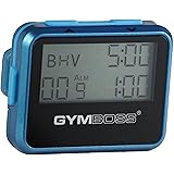 Amazon.com: Gymboss Interval Timer and Stopwatch - Black/Blue SOFTCOAT ...
