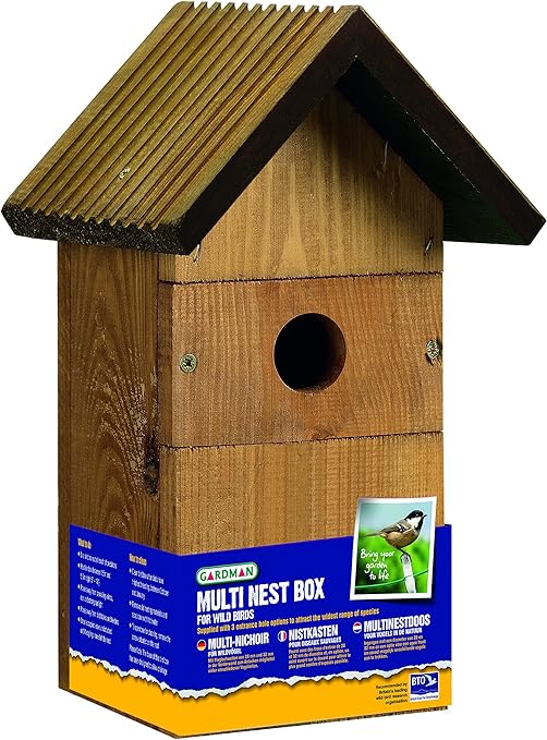 Gardman Wild Bird Multi Nesting Box FSC: Amazon.co.uk: Garden & Outdoors