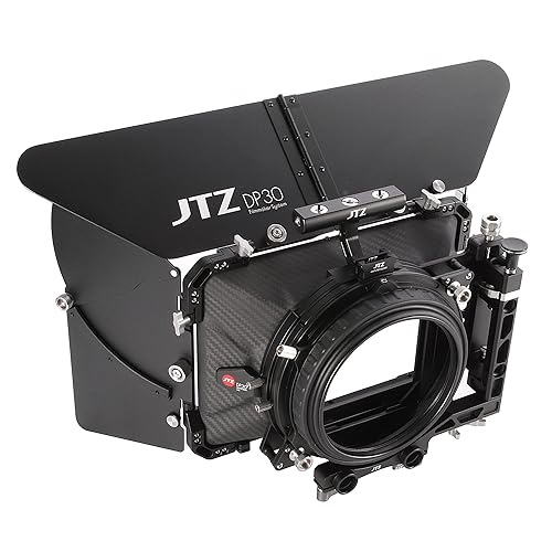 JTZ DP30 Cine Lens Carbon Fiber 4x4 Swing-Away Matte Box with 15mm/19mm ...