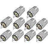 Amazon.com: LOT OF 10 AMPHENOL PL-259 / UHF (83-1SPB-15RFX) CB RADIO ...