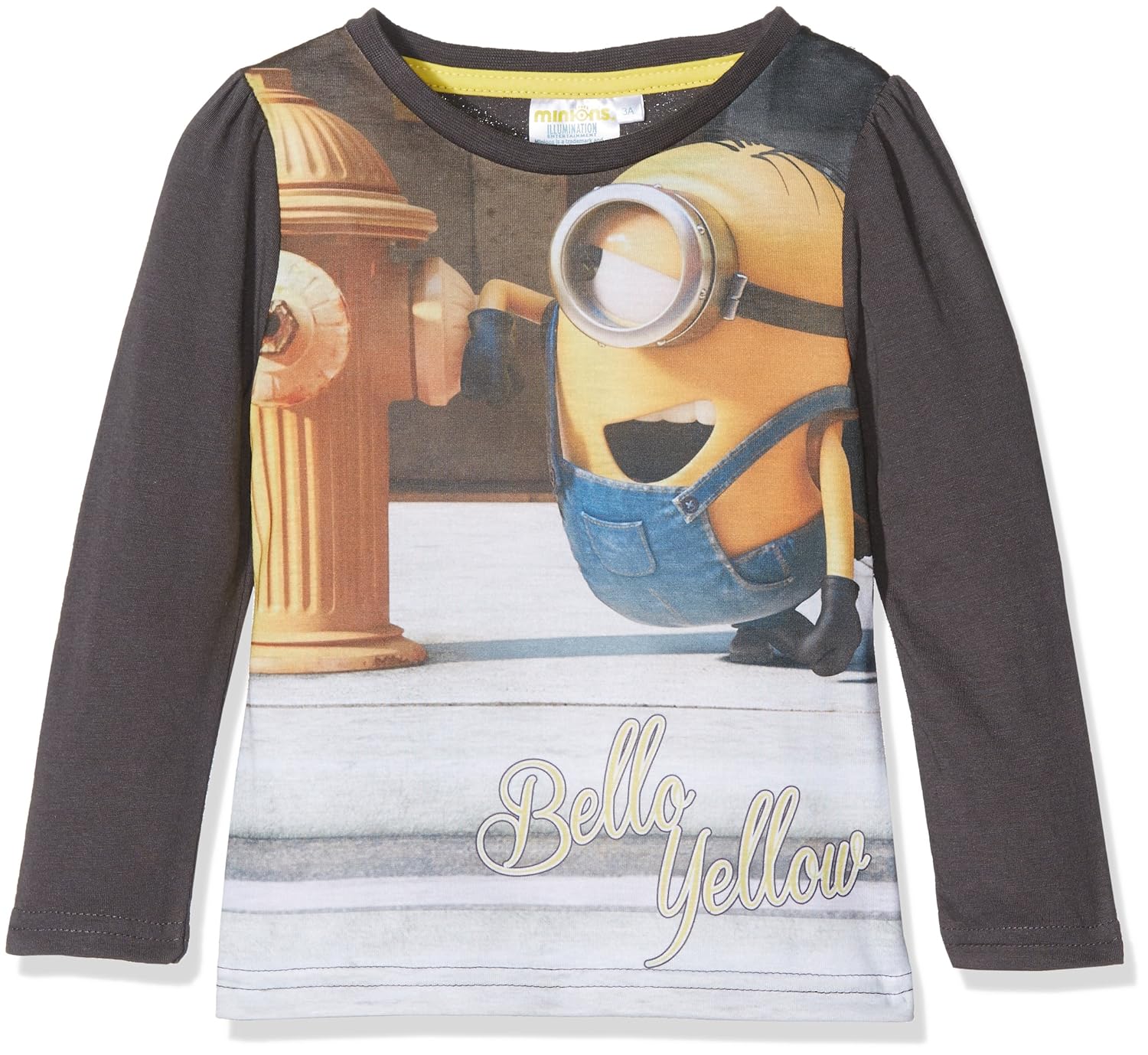 les minions les minions Mädchen Minion Bello Yellow T-Shirt T-Shirts ...