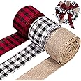 Amazon.com: Whaline 3 Rolls Wired Edge Ribbons, 30 Yards x 2 Inches ...