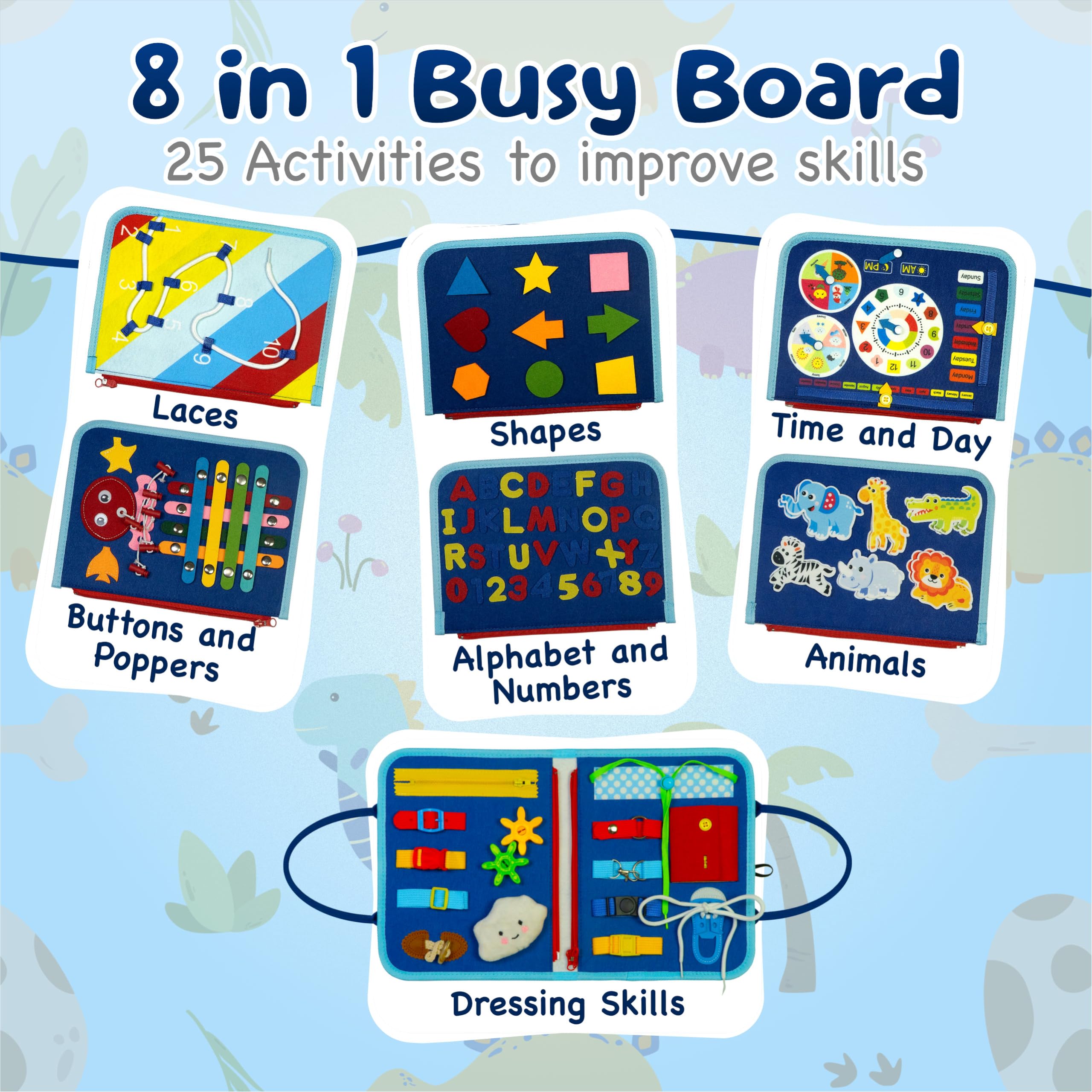 Mua LITTLE CHILTERN Interactive Toddler Busy Book | Montessori Busy ...