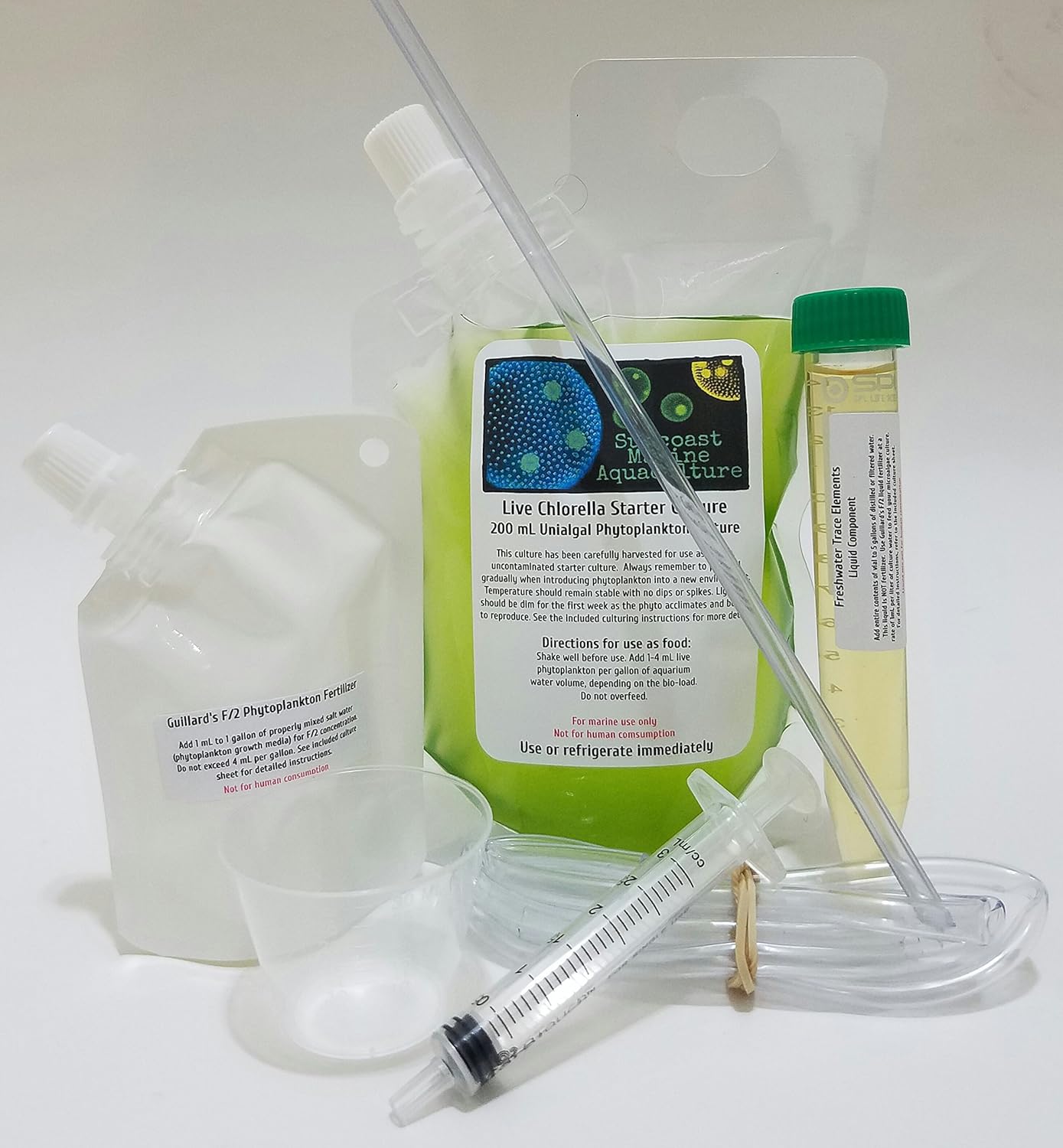 Chlorella vulgaris FRESHWATER Phytoplankton Culture Kit: Grow and ...