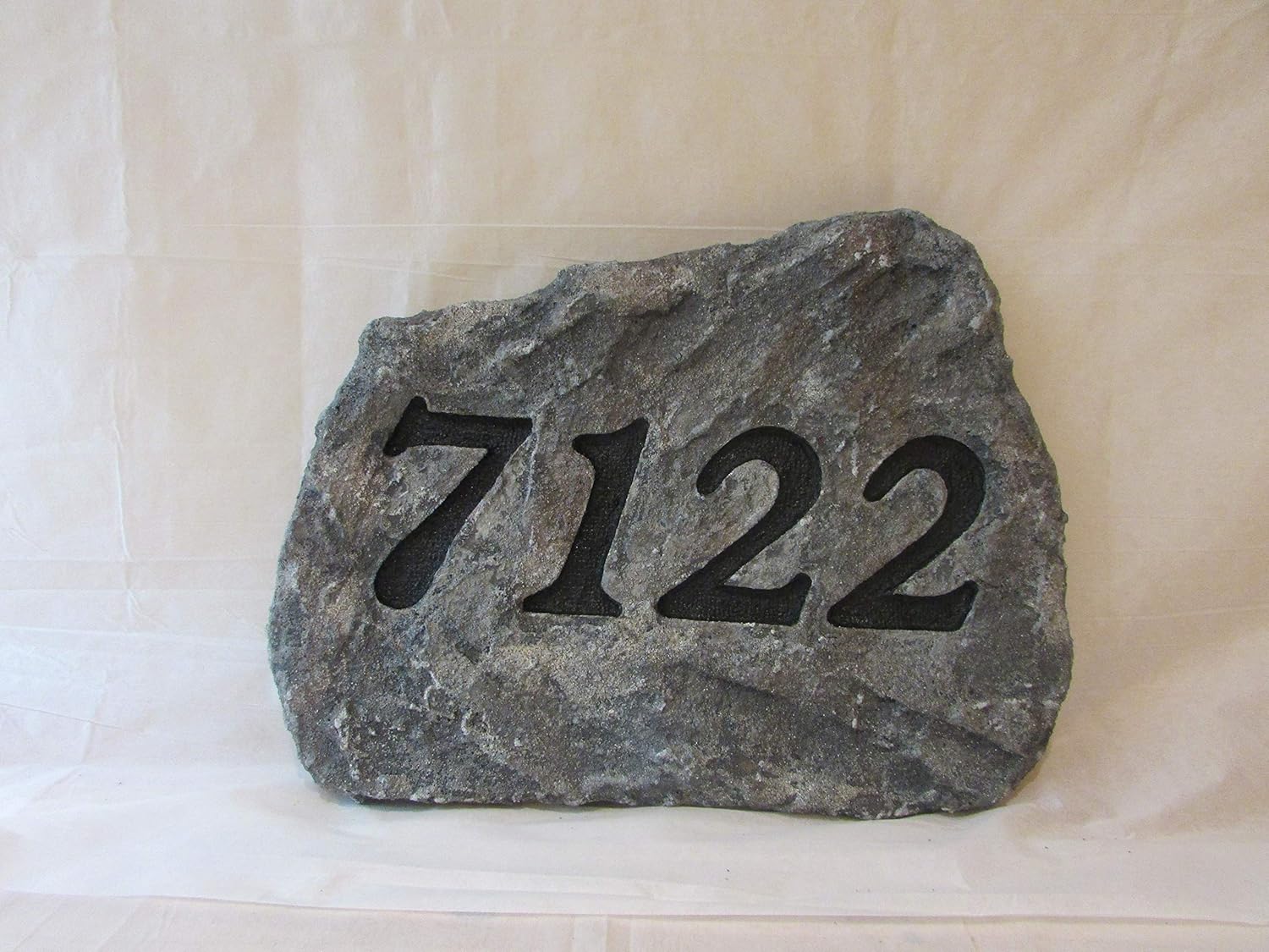 Amazon.com: Front Yard Sign - address plate with 2 spikes - artificial ...