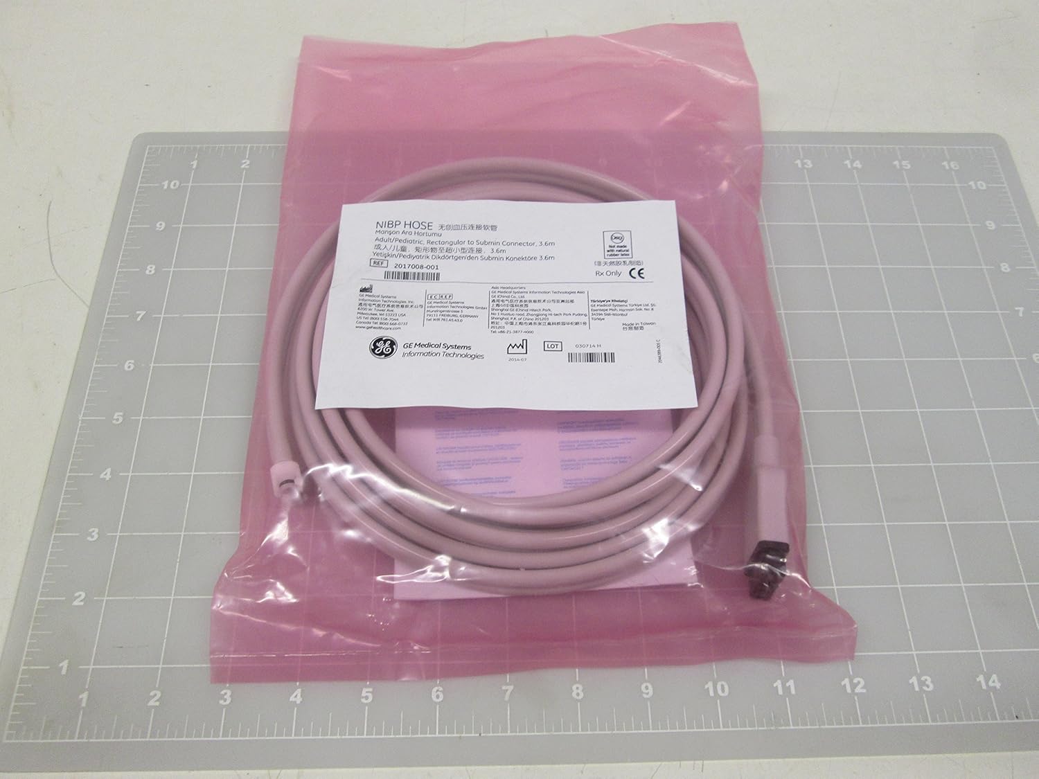 Amazon.com: GE Healthcare 2017008-001 Blood Pressure Tubing Air Hose ...