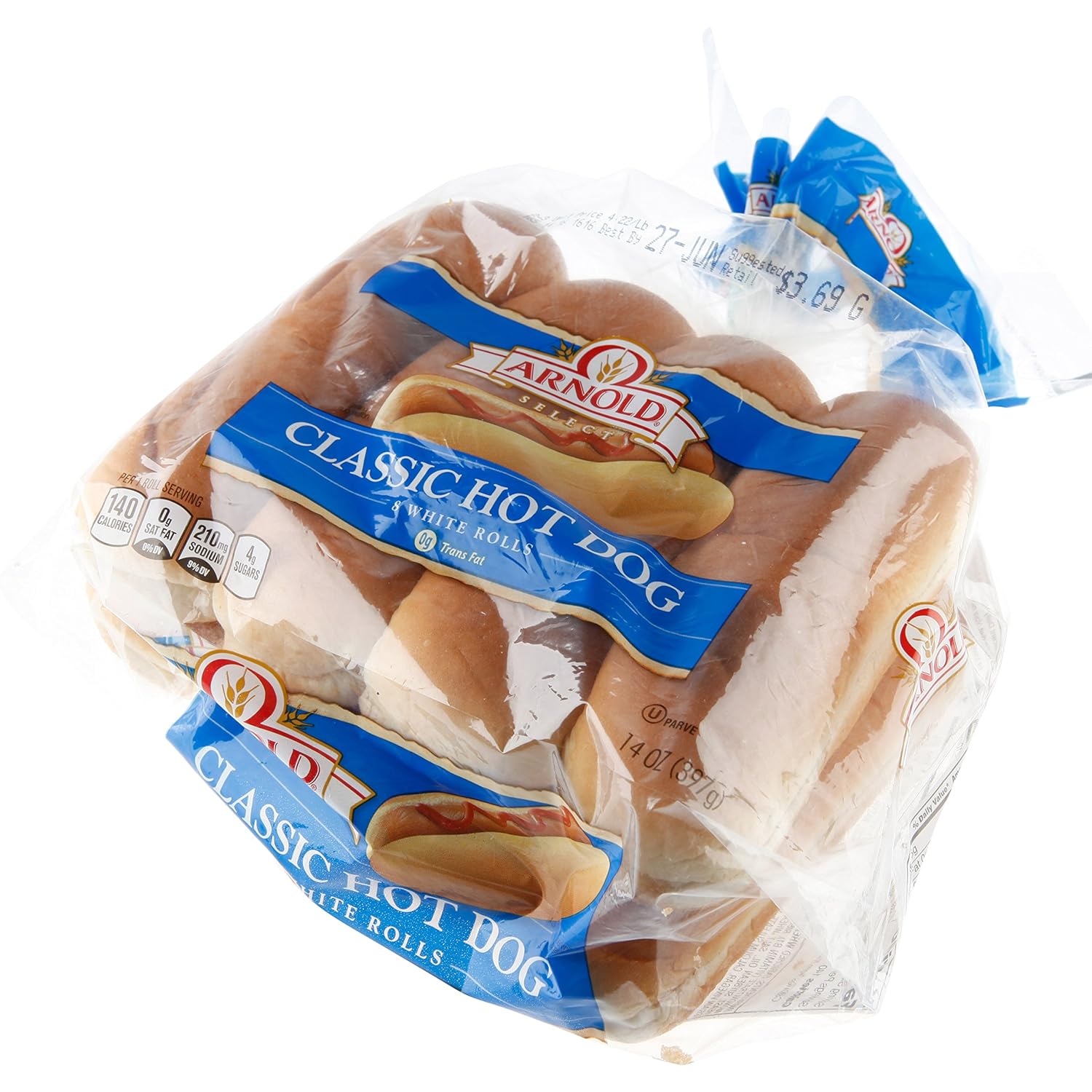 Arnold Country Potato Hot Dog Buns, 8 Buns, 16 oz: Amazon.com: Grocery ...