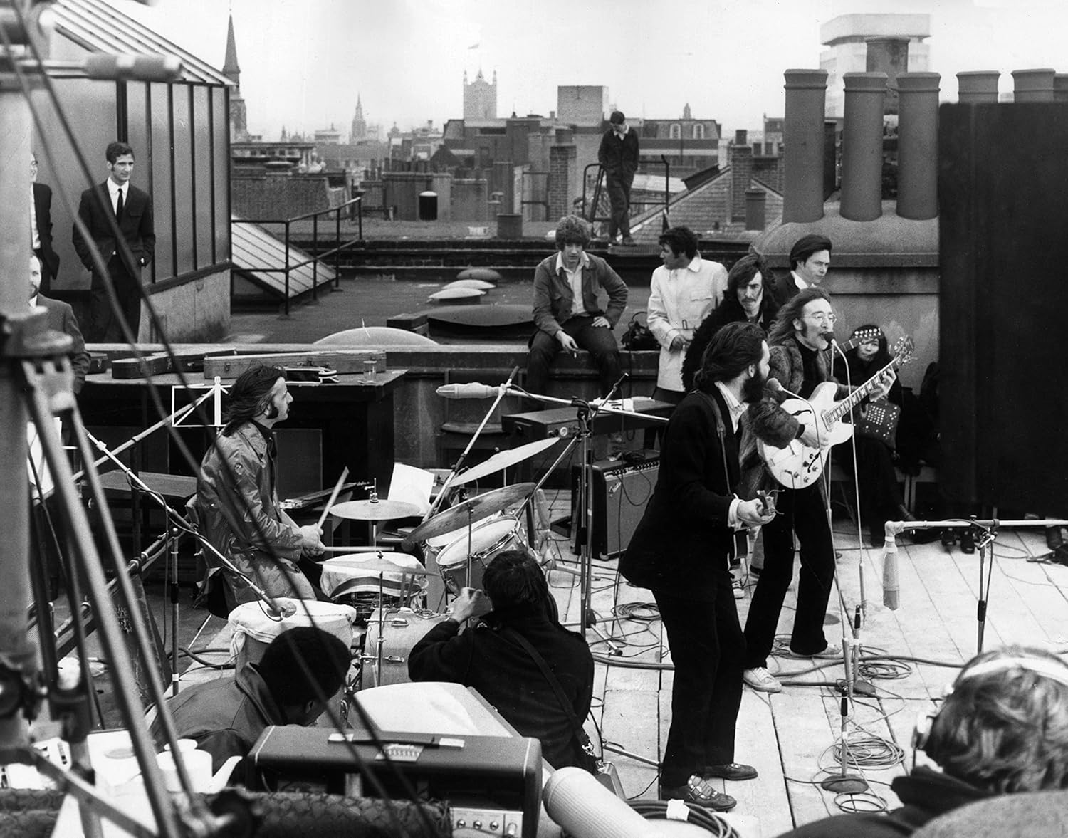 Amazon.com: Beatles Rooftop Concert 24x36 inch Rolled Poster: Posters ...
