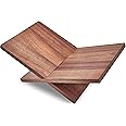 Amazon.com: Honygebia Solid Wood Book Stands - Cross Frame Sapele ...