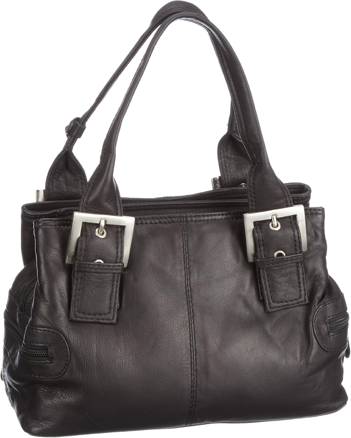 Clarks Tiny Flower Handbag Womens Black Schwarz (Black Leather) Size ...
