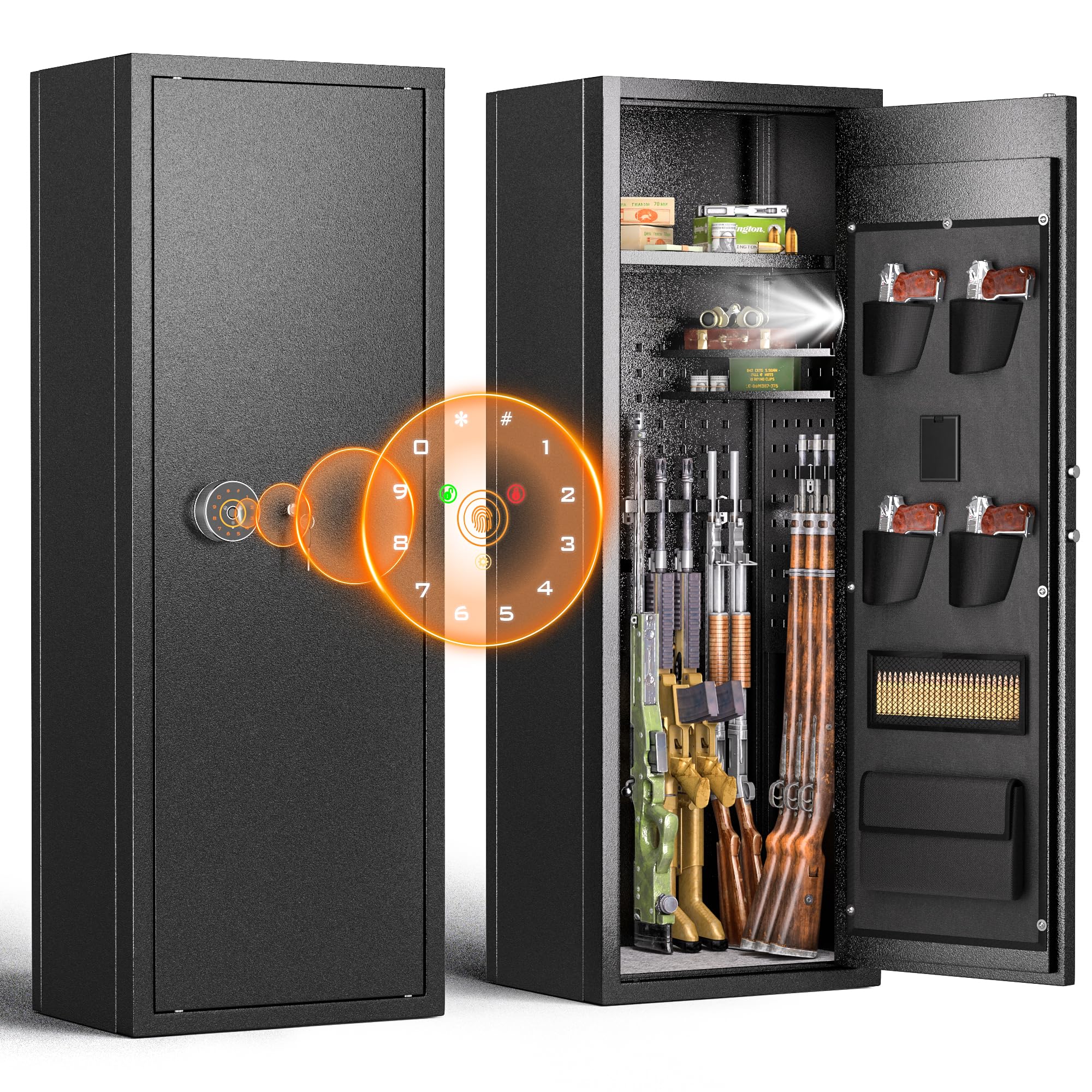 Superday 10-12 Rifle Safe, Gun Safes for Home Rifles and Pistols, Large ...