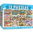 Amazon.com: MasterPieces - Jigsaw Puzzle 12-Pack Bundle Set, Artist ...
