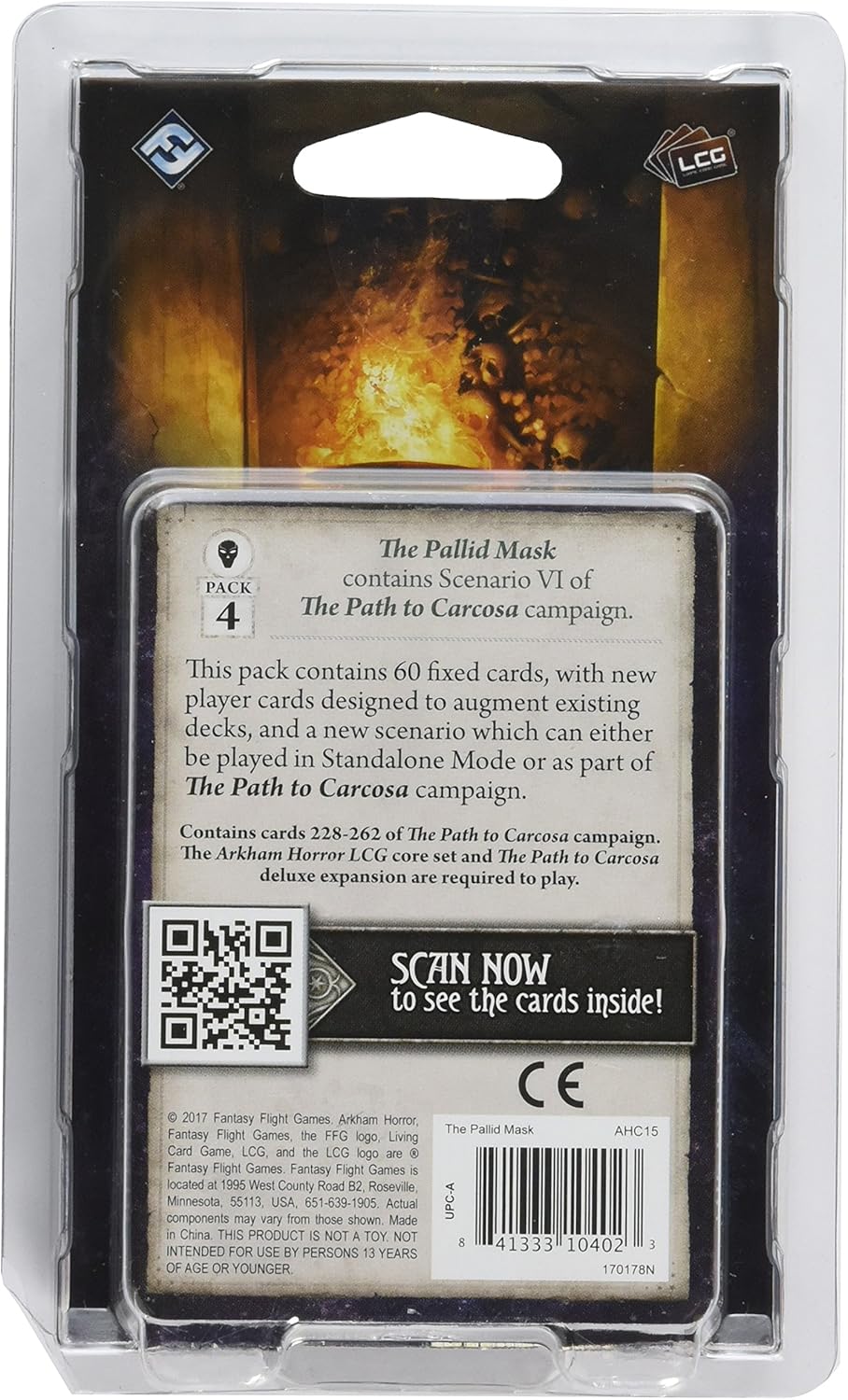 Fantasy Flight Games – Arkham Horror LCG: Mythos Pack – The Pallid Mask ...