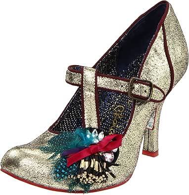 Amazon.com | Irregular Choice Women's SERPINTIME, Gold, 6 M US | Pumps