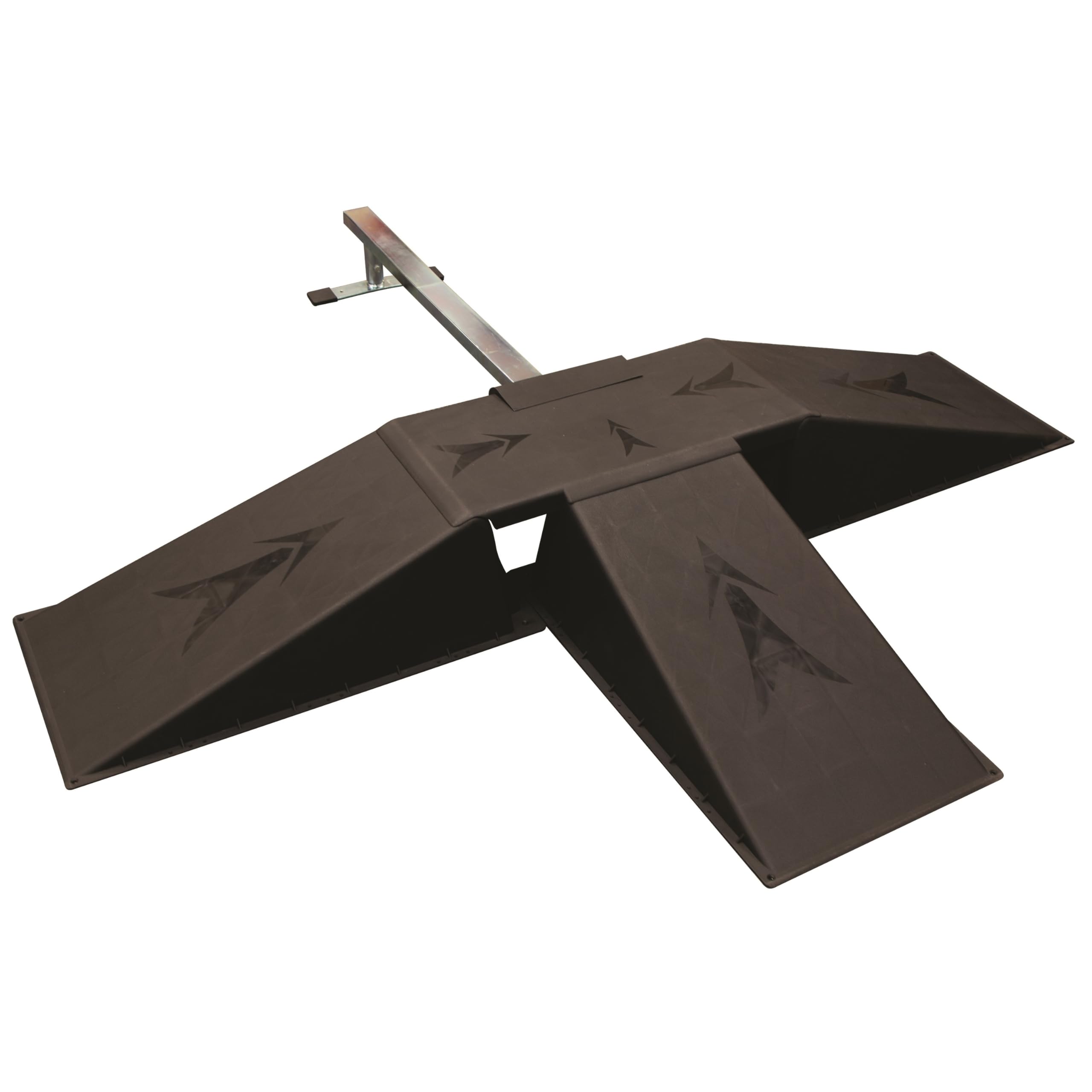 Ten-Eighty Skatepark Set – 40" Grind Rail with 3 Ramps and Tabletop, Slip-Resistant Design ...
